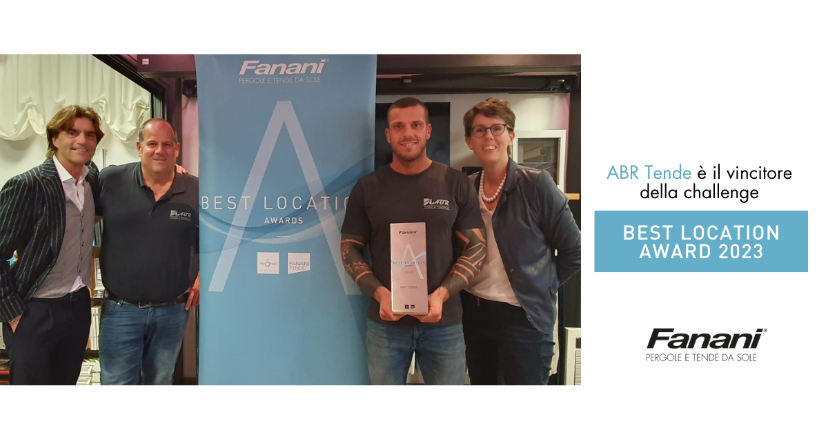 ABR Tende vince la challenge Best Location Award 2023 | Fanani Tende