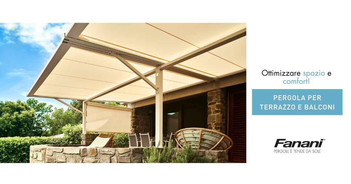 Pergola per terrazzo: ottimizzare spazio e comfort | Fanani